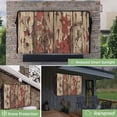 Farmhouse Waterproof Outdoor TV Cover, Country Rustic Shabby Chic Retro ...