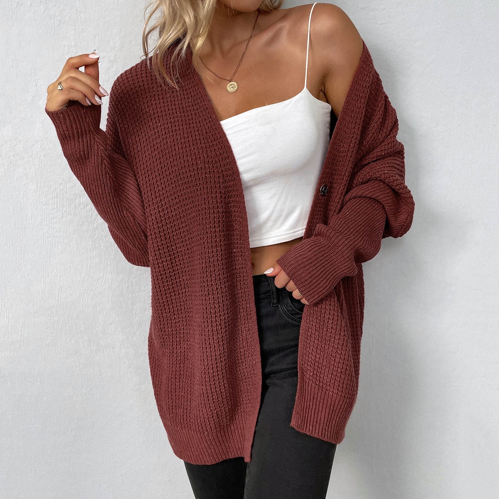 RUST KNIT CARDIGAN | atelier-yuwa.ciao.jp