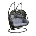 voqoomkl Adult Wicker Egg Hanging Chair, Gray - Walmart.com