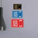 Signs ByLITA Classic Framed Please Take All Phone Calls Outside Sign ...