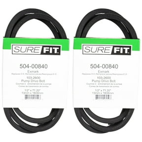 SureFit Pump Drive Belt Exmark 103-5589 1-653416 Lazer Z HP 52" Deck ...
