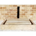 Eden Bath EB-S006BT-H Rectangular Infinity Pool Sink- Honed Beige ...