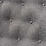 Baxton Studio Waldmann Mid-Century Modern Grey Fabric Upholstered ...