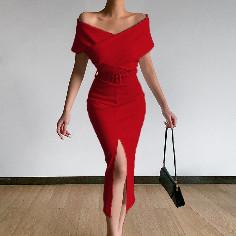 Red Sheath Dress Clearance