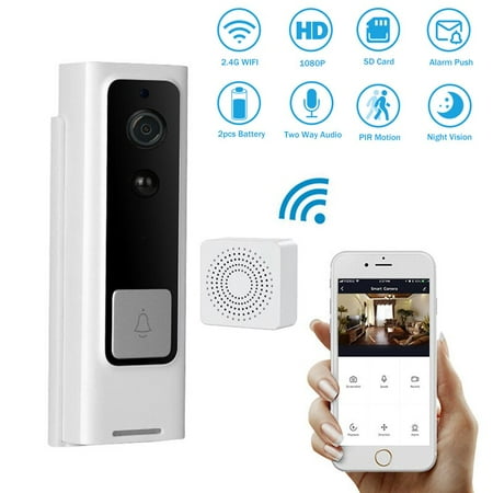 WiFi Wireless Security Video Doorbell Outdoor Smart For Home Camera ...