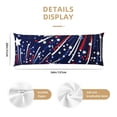 Picia Red White Blue Fireworks 1 Body Pillow Cover - Super Soft ...