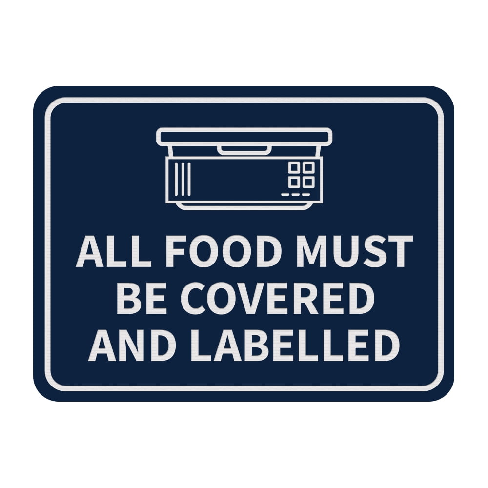 Signs ByLITA Classic Framed All Food Must Be Covered and Labelled Sign ...