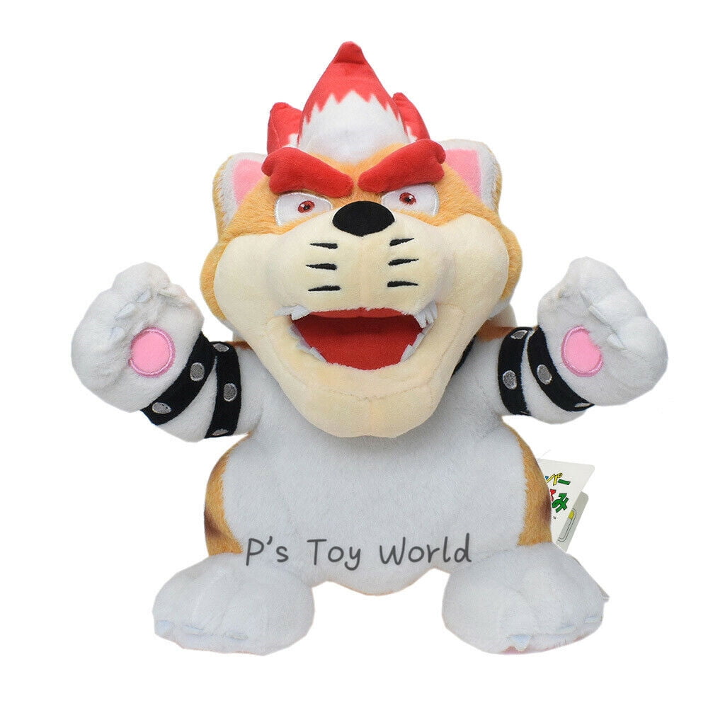 Muñeco de peluche de 29 cm Mario 3D World Cat Meowser Bowser Koopa #SM ...