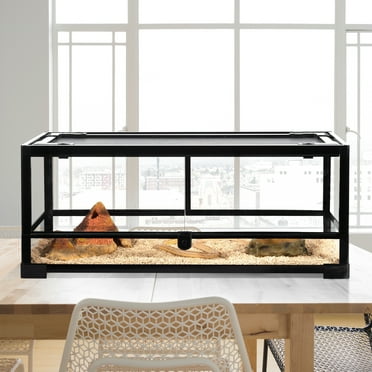 "Zill Reptile Top Lid Fresh Air Terrarium Screen Cover with Hinged Door ...