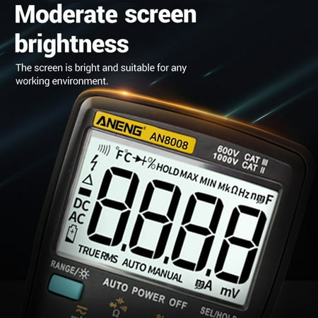 ANENG AN8008 Digital Multimeter True RMS Digital 9999 Square Wave Meter ...