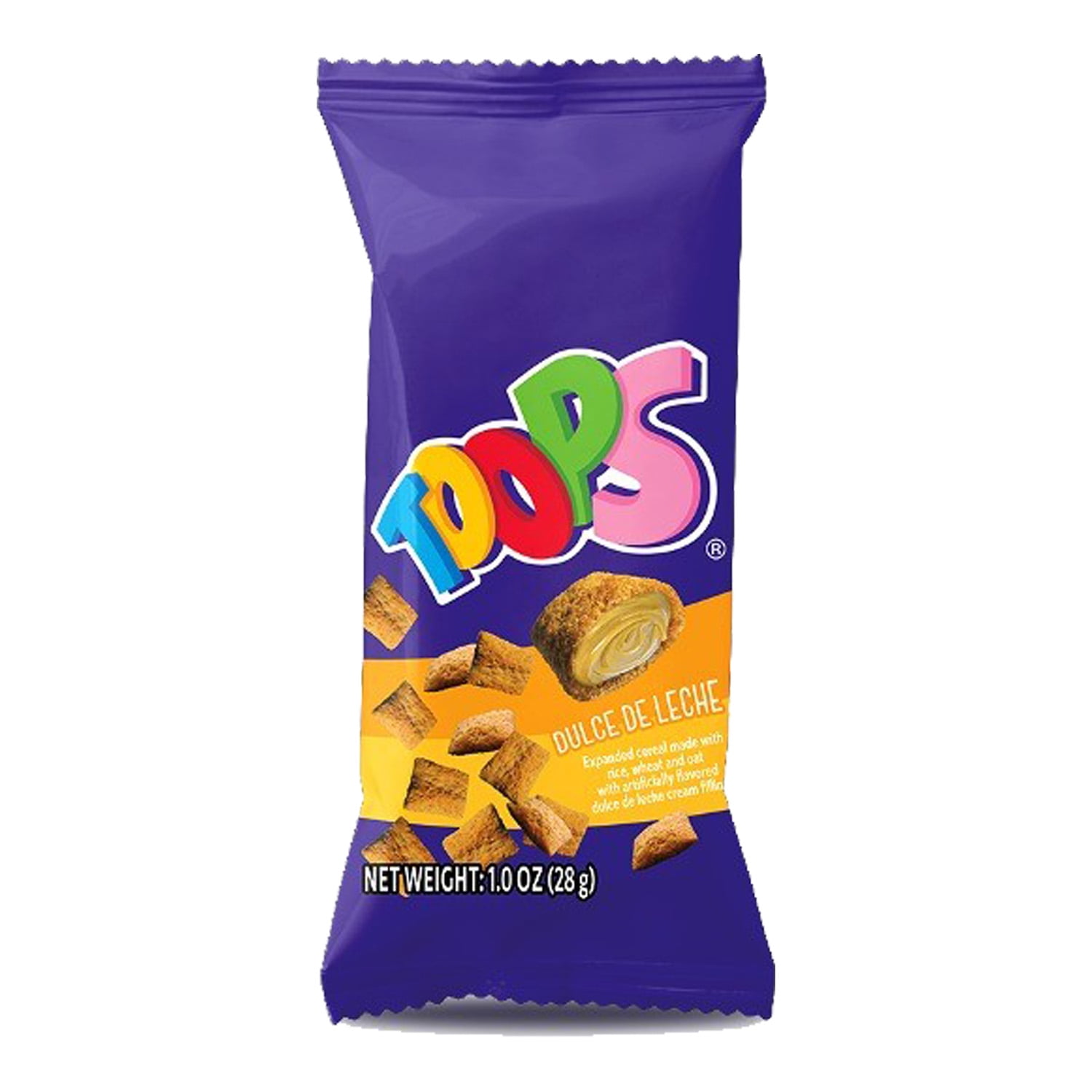 Snacks Cereal Relleno TOOPS Caja con 12 pzs 28 grs c/u Sabor Dulce de ...