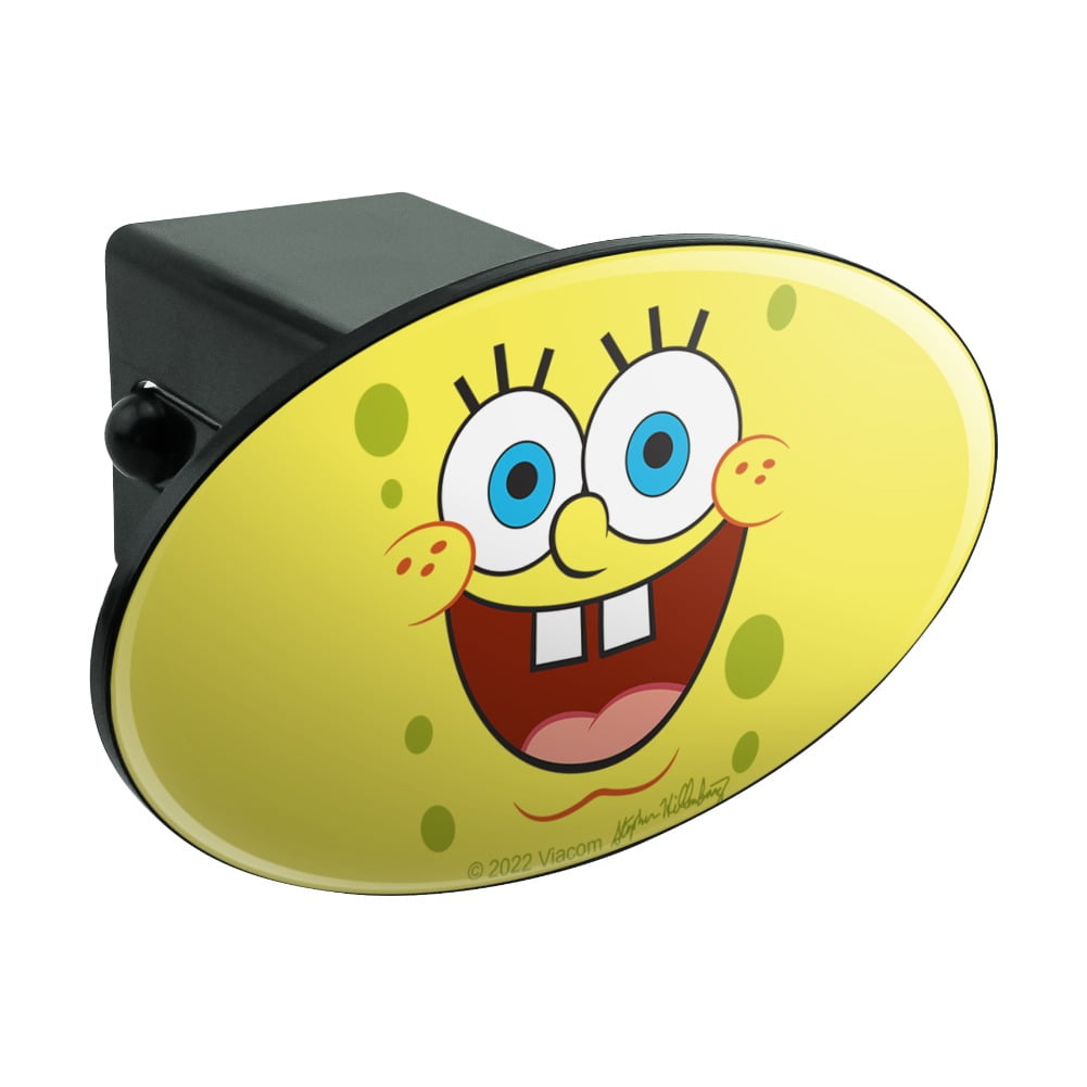 SpongeBob Goofy Smile Face Oval Tow Trailer Hitch Cover Plug Insert ...