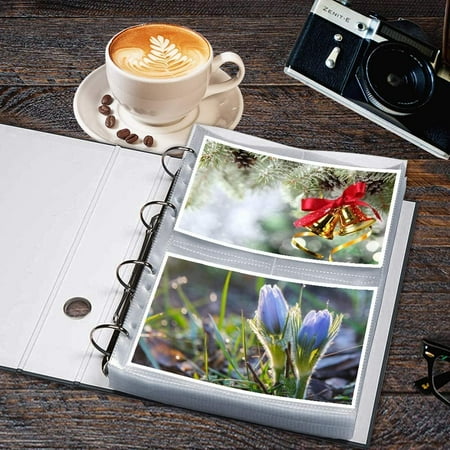Transparent A4 Segmented Folders, 100 Clear Punched Pockets A4 Divided ...
