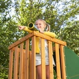 KidKraft Hawk Tower Wooden Swing Set with Slide and 2 Belt Swings, 9.9 ...