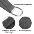 ZHICHUN Dark Grey Triangle Sun Shade Sail 185 GSM UV Block Canopy ...