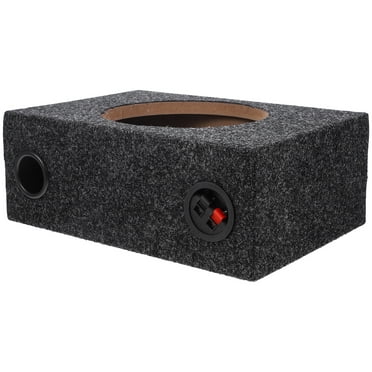 QPower QBOMB8VL Single 8 Inch Vented Ported Car Subwoofer Sub Box ...