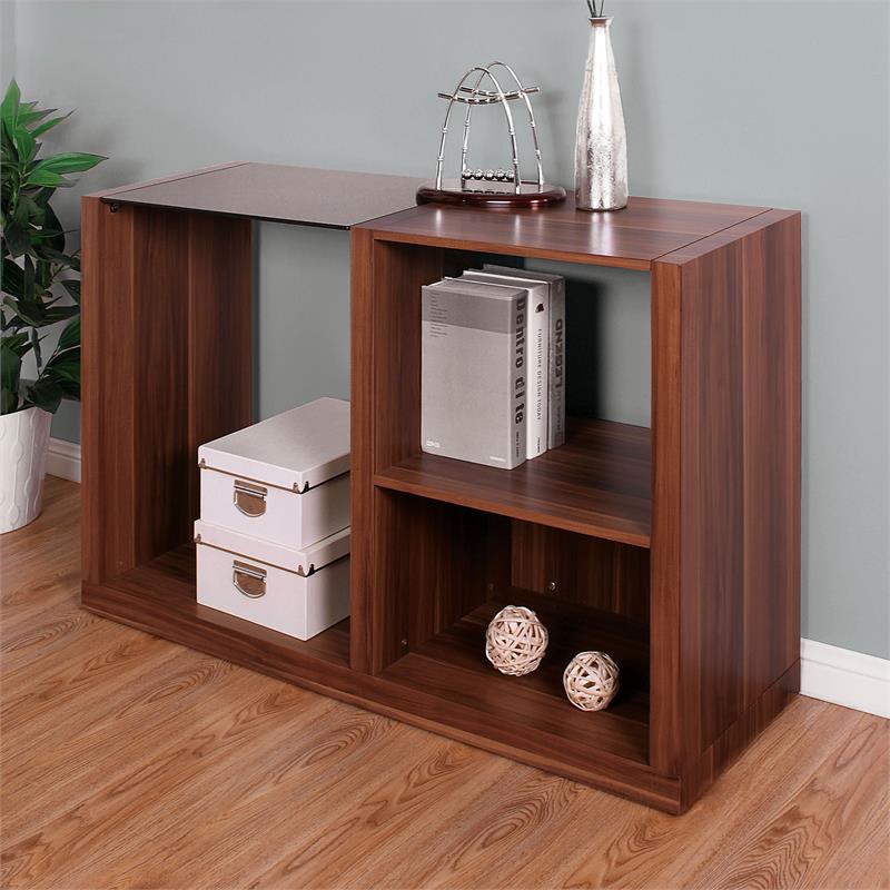 Furniture of America Trice Contemporary Wood 3-Shelf Console Table in ...
