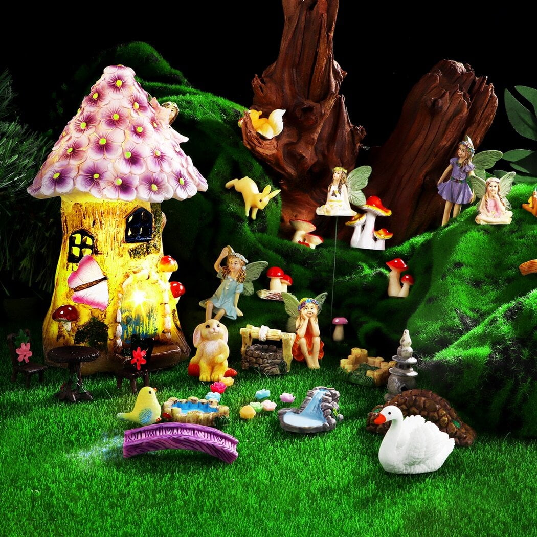 Click here for Nobrand 50 Pcs Fairy Solar House Garden Accessorie... prices