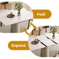 LHYY Retractable Rock Slab Folding Dining Table,Modern Square ...