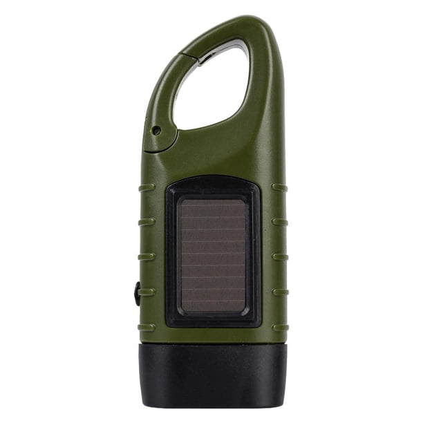Lámpara Manivela Solar Dynamo Antorcha Exterior Emergencia LED Linterna ...