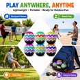 6 Pack Hand Knit Geometric Kick Ball Soft Footbag Set for All Users Fun ...