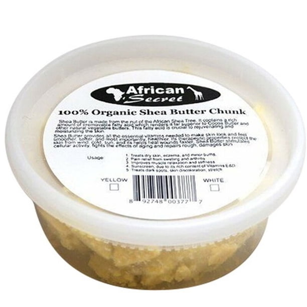 African Secret Natural Shea Butter Chunk White 8 Oz. - Walmart.ca