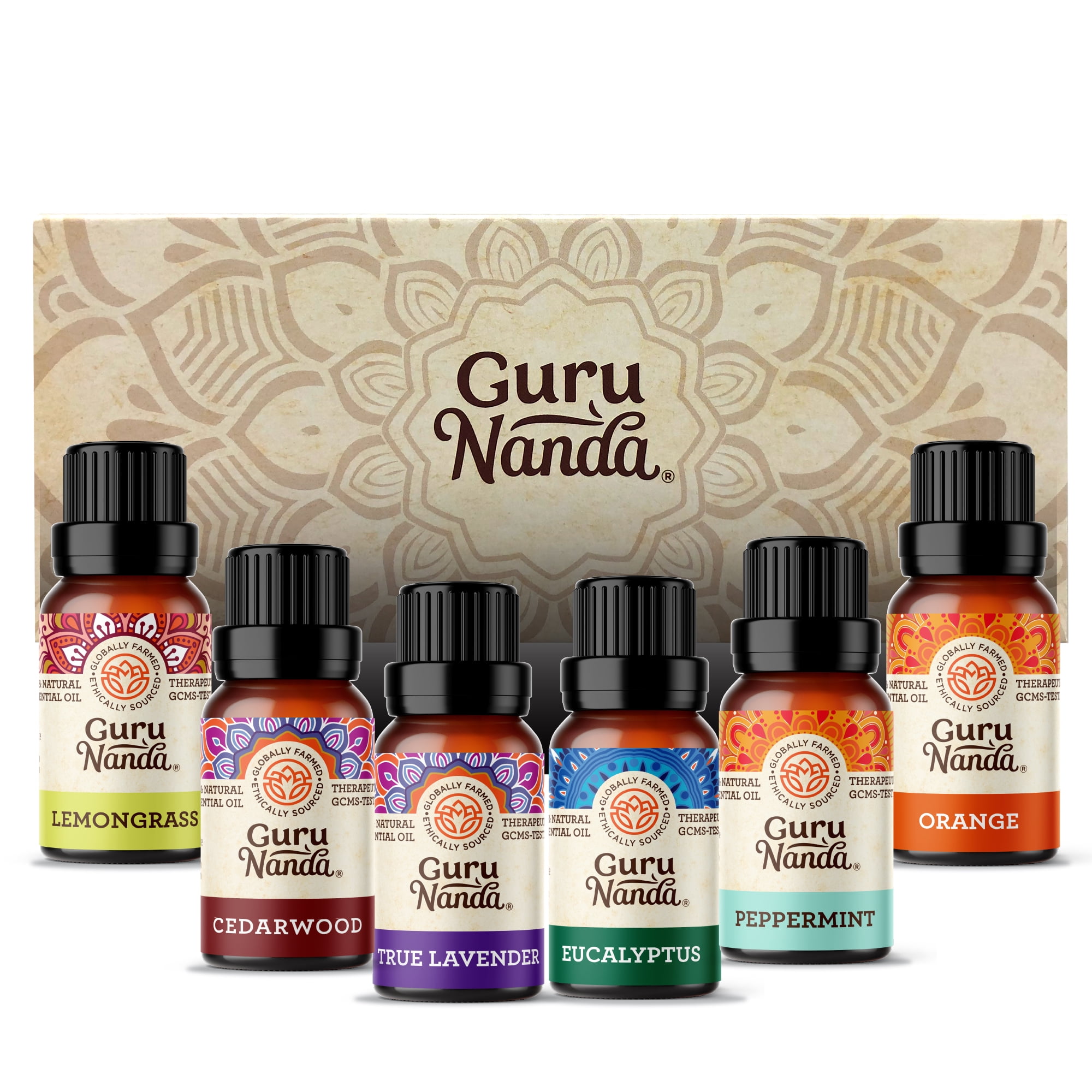 GuruNanda 100% Pure Essential Oils - Aromatherapy Singles - Variety of ...