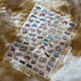 2 Pieces Comic Letter Nail Art Stickers - Creative Nail Wraps for ...