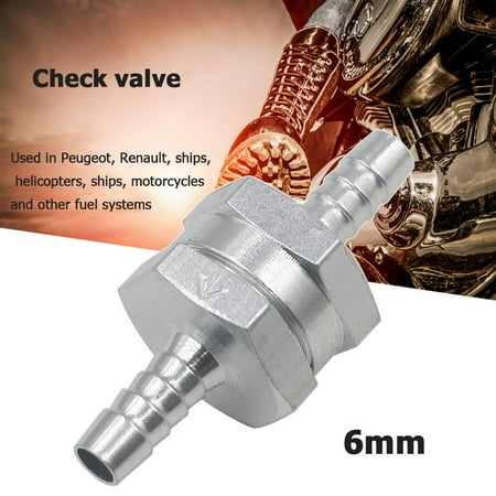 Jinveno Aluminium Alloy Fuel Non Return Check Valve One Way Diesel for ...