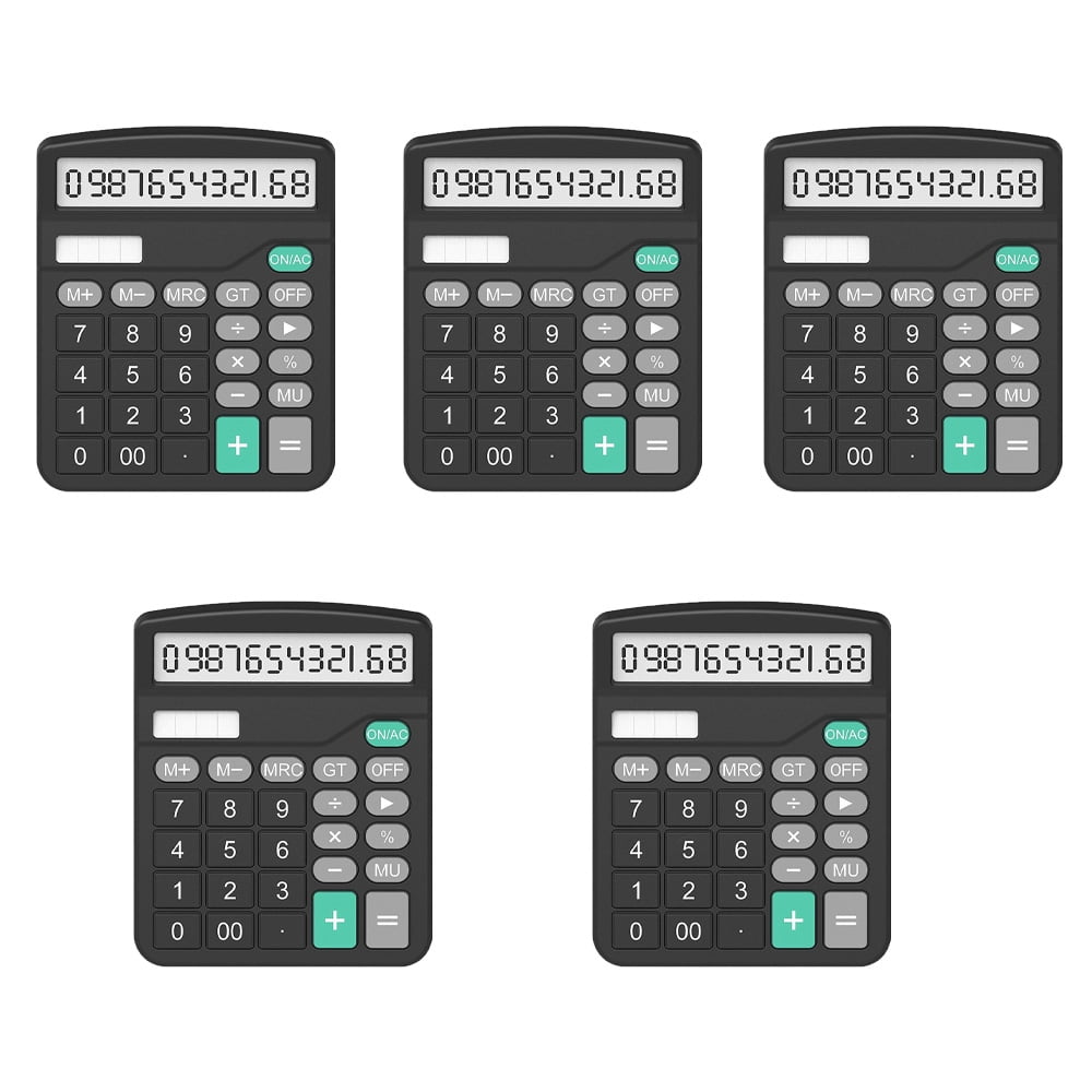 OBOSOE 5PCS Desk Calculators with Big Buttons and Large Display, Office ...
