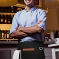 3 Pack Server with 3 Pockets, Water Oil Stain Resistant Waitress Waiter ...