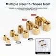 Guczhu One Way Copper Concealed Hinge, 8mm 16mm Brass Barrel Hinges for ...