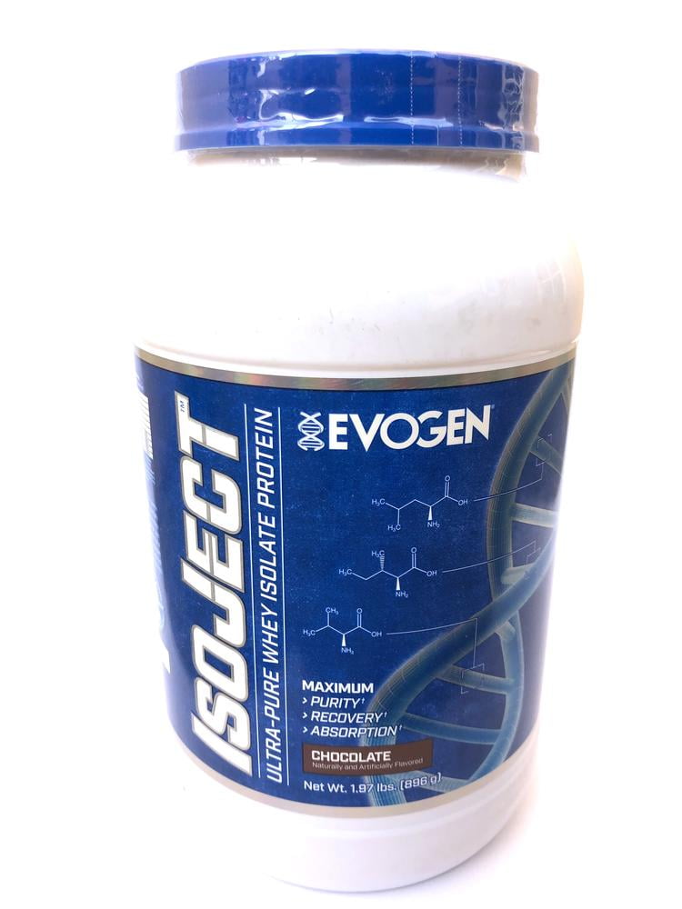 Isoject Whey Isolate Protein Chocolate 1.97 Lbs Evogen. Evogen ...