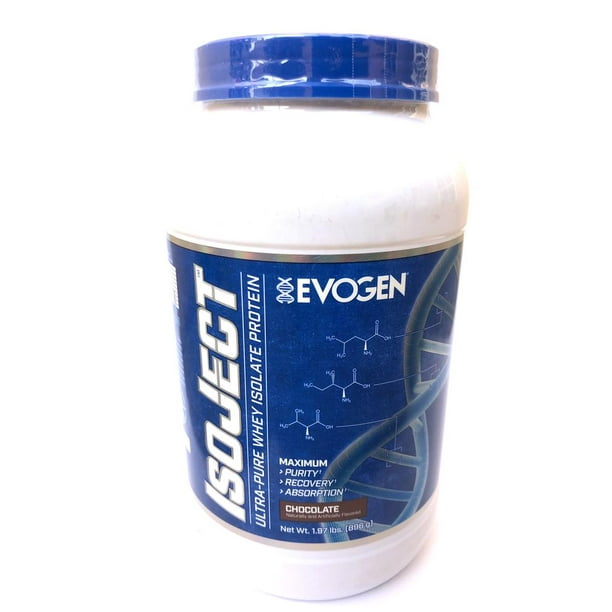 Isoject Whey Isolate Protein Chocolate 1.97 Lbs Evogen. Evogen ...