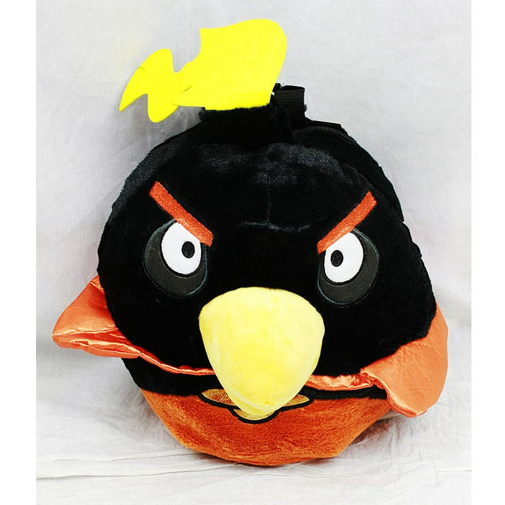 Angry Birds - Plush Backpack - - Space Black New Soft Doll Toys an11448 ...