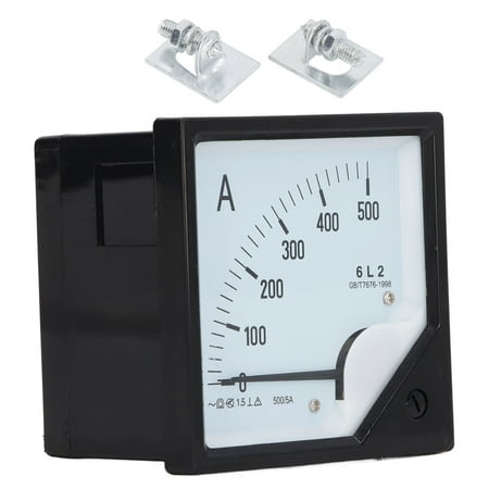 Pointer AC Ammeter, Analog Meter 0-500A Fine Tuning Dial Buttons For ...
