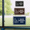 Signs ByLITA Classic Framed Waste Disposal Area Door or Wall Sign Easy ...