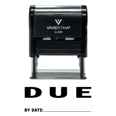 Completed With By Date Line (Rosette) Self Inking Rubber Stamp (Blue ...