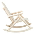 OverPatio Wooden Outdoor Rocking Chair, Patio Wide Seat Wooden Rocker ...