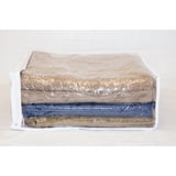Vinylpac 5-Pack Clear Vinyl Zippered Storage Bags, 11x15x6 Inch, Heavy ...