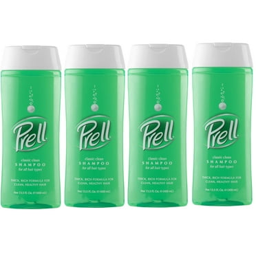 Prell® Classic Clean Shampoo for All Hair Types, Alcohol-Free, 13.5 fl ...