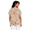 Binienty Medical Uniform Shirt with Corgi Paw Print, V Neck Nurse ...