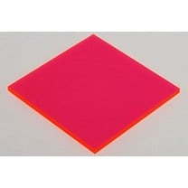 ONE- RED/PINK # 9095 FLUORESCENT ACRYLIC PLASTIC SHEET 1/8" 12" X 24 ...