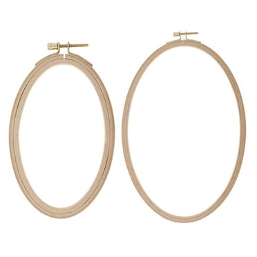 Embroidery Hoops, Bamboo Hoops with Adjustable Screw for Home Ornaments ...