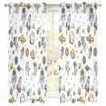 Cartoon Astronauts Sheer Curtains 45 Inch Long 2 Panels, Cute Rockets ...