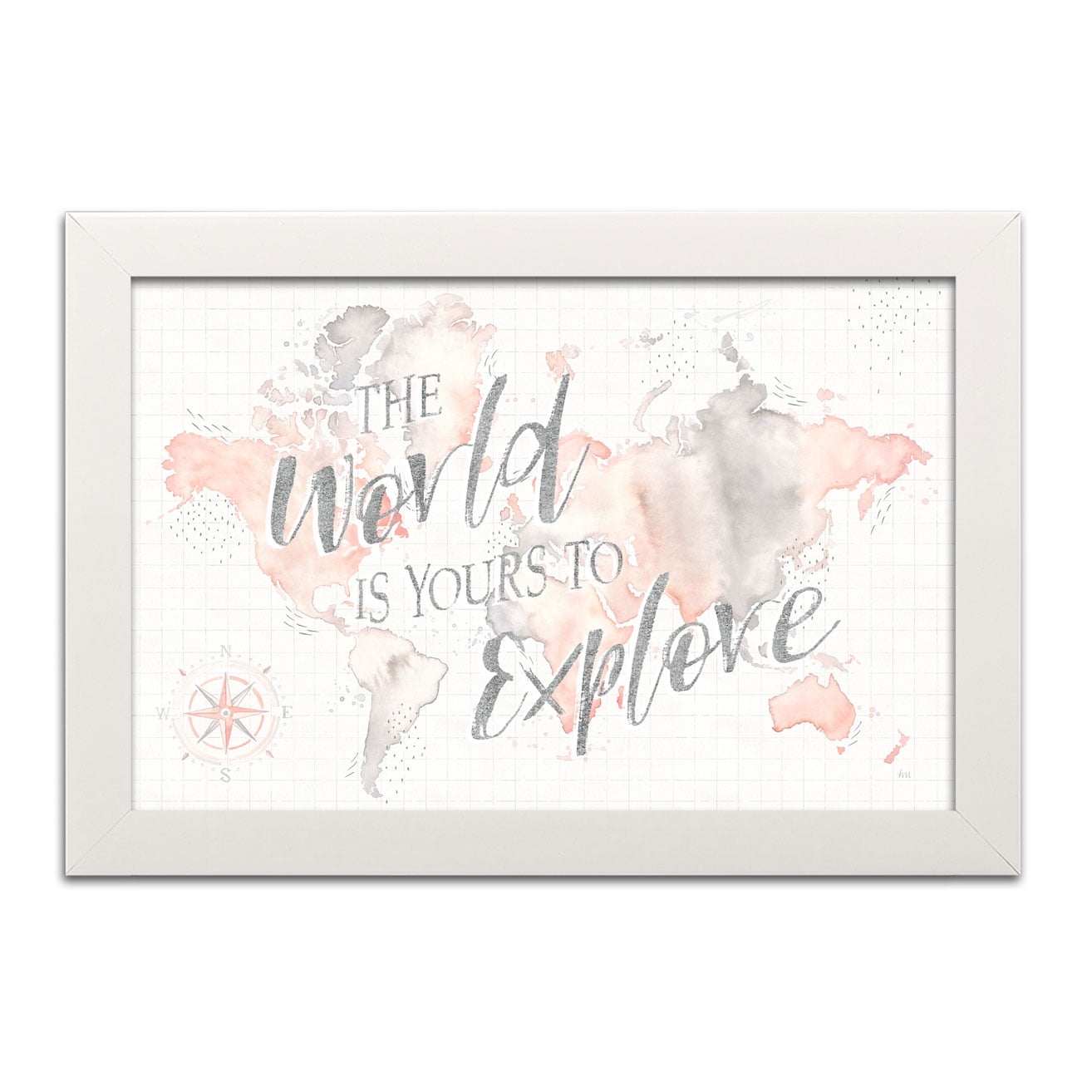 Gango Home Decor Shabby-Chic Wonderful World I by Laura Marshall (Ready ...