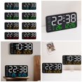 LED Digital Wall Clock Large Display Alarm Clock Suitable for Living ...