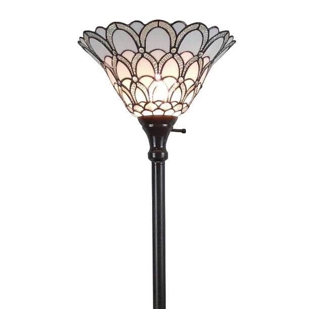 Tiffany Style Vintage Torchiere Floor Lamp - 72" Tall - Walmart.com ...