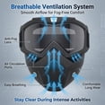 Detachable Full Face Goggle Mask, Anti-Fog Windproof Face Protection ...