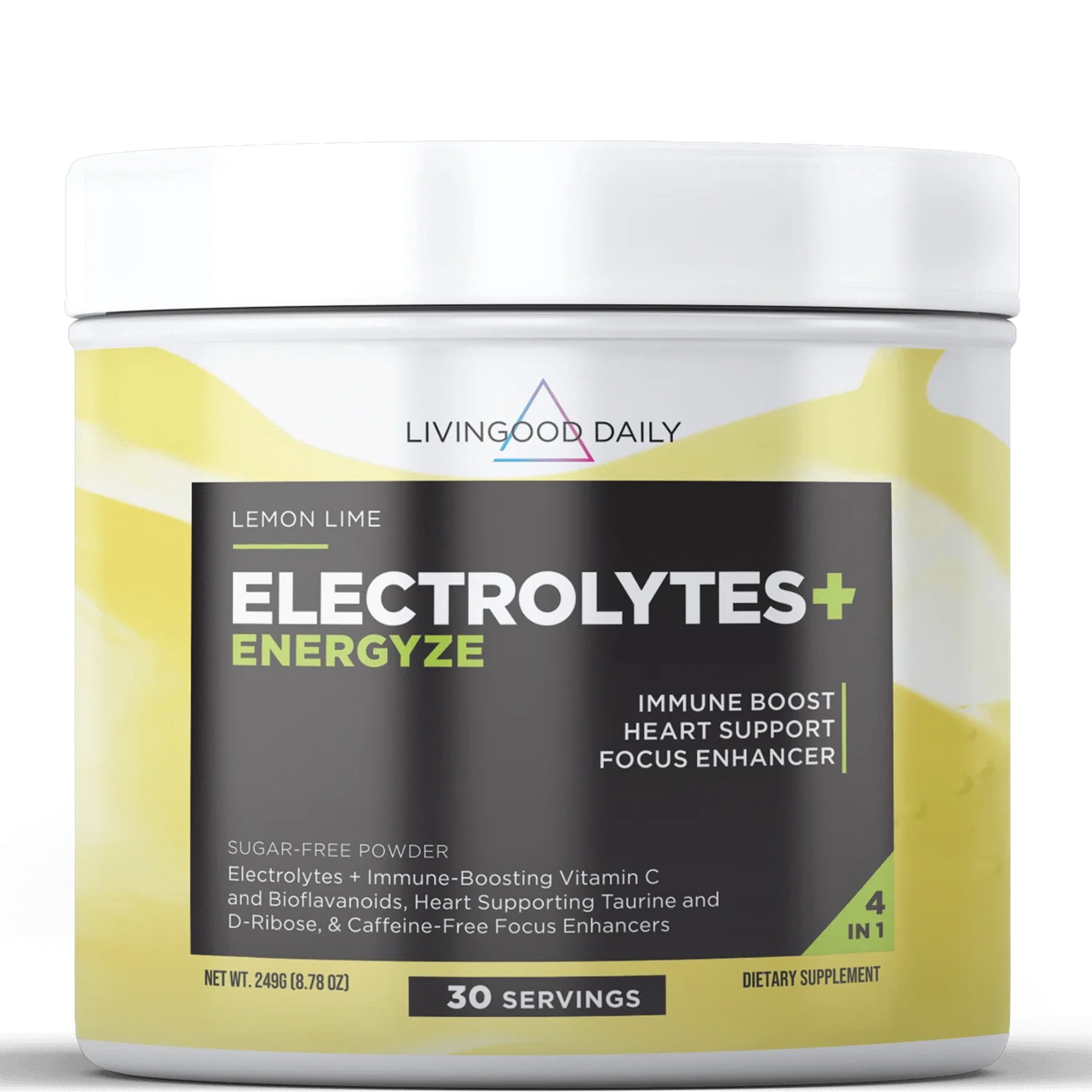 Livingood Daily Energyze Electrolytes Powder Lemon Lime Hydration ...